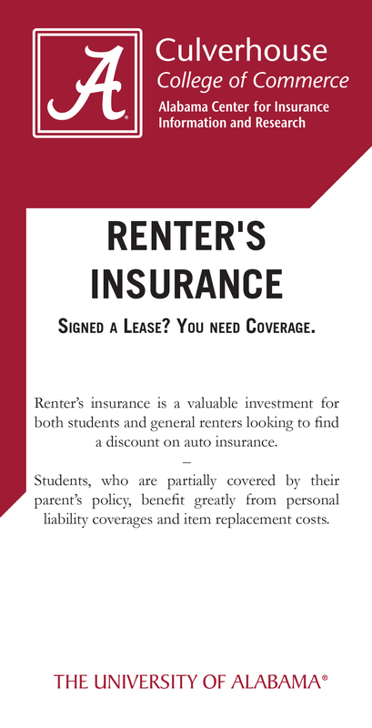 ACIIR Releases Renter’s Insurance Guide – Center for Risk and Insurance ...